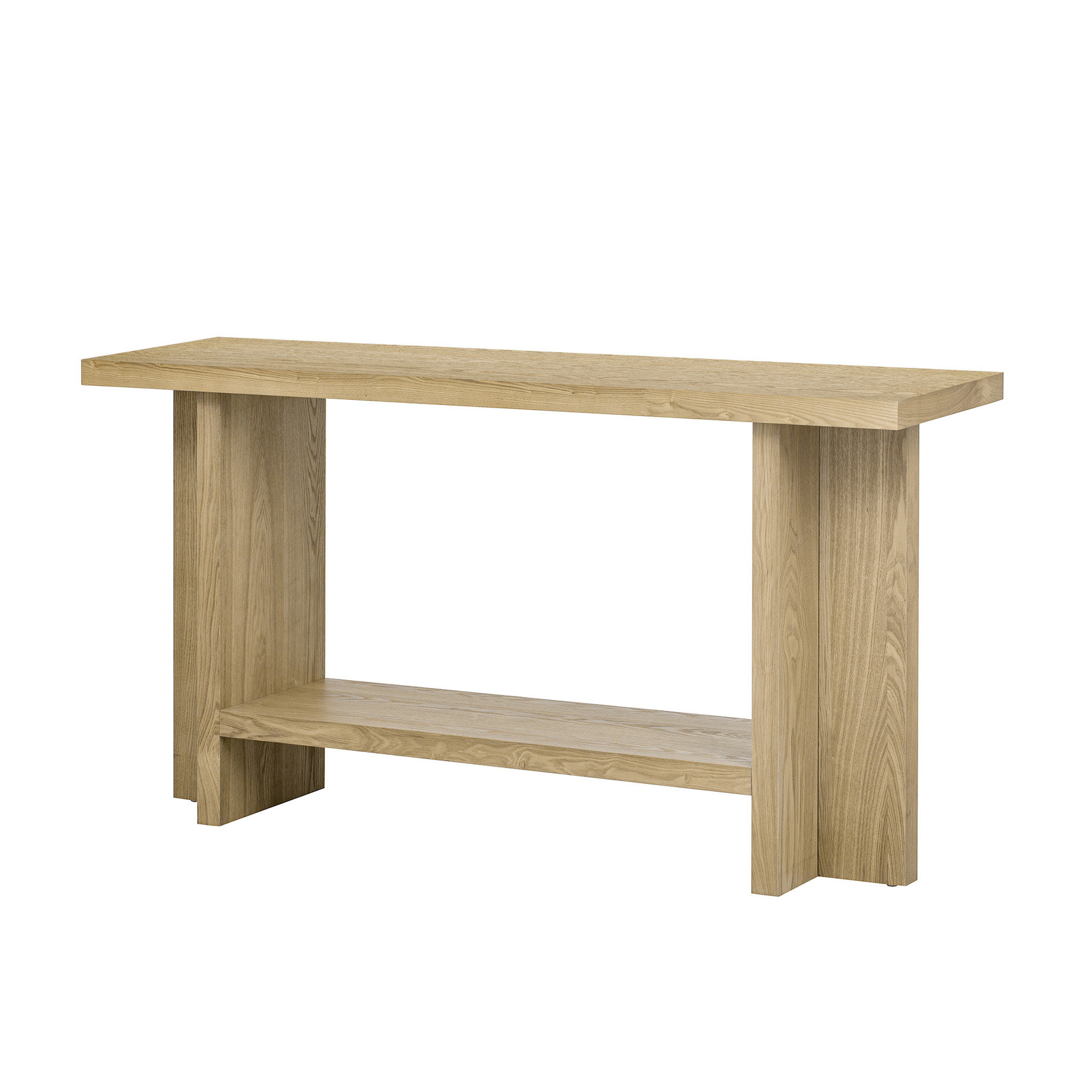 Latitude Run® Console Table With Ash Wood Veneer And For Hallway Use ...