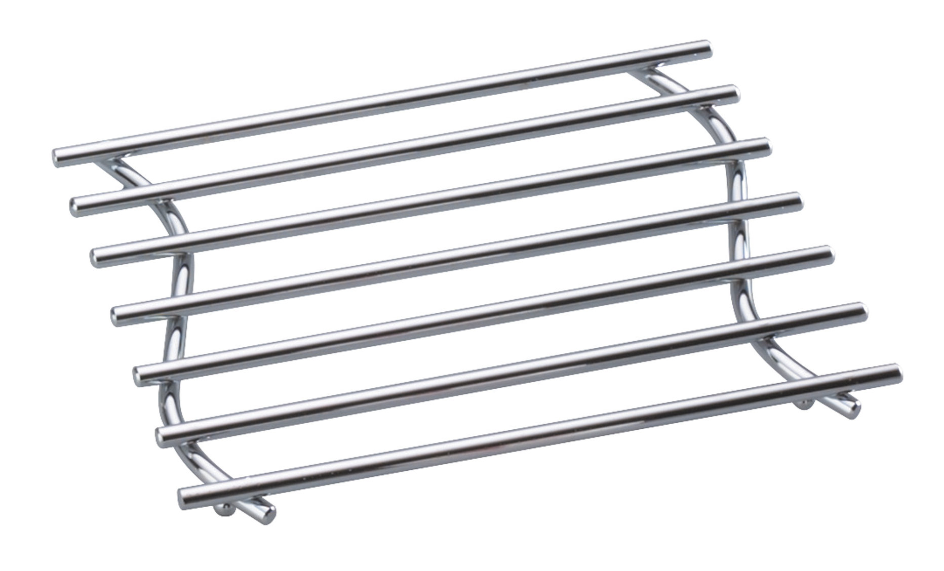 KitchenCraft 45cm x 30cm Chrome Plated Trivet, Deluxe Heavy Duty ...