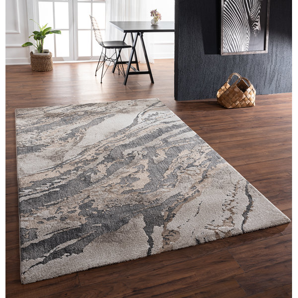 Metro Lane Sandnes Beige/Grey Rug & Reviews | Wayfair.co.uk