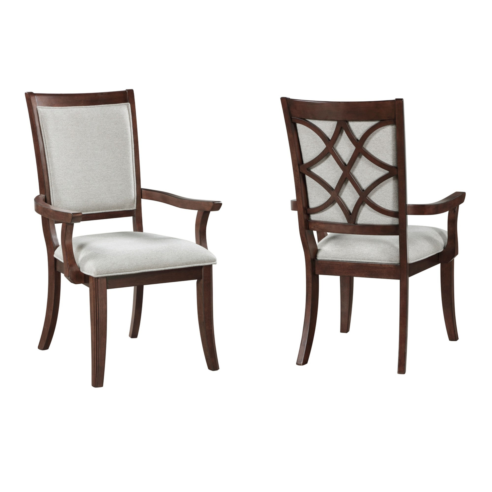 Canora Grey Traditional Dining Armchairs Set of 2pc, Cherry Finish ...