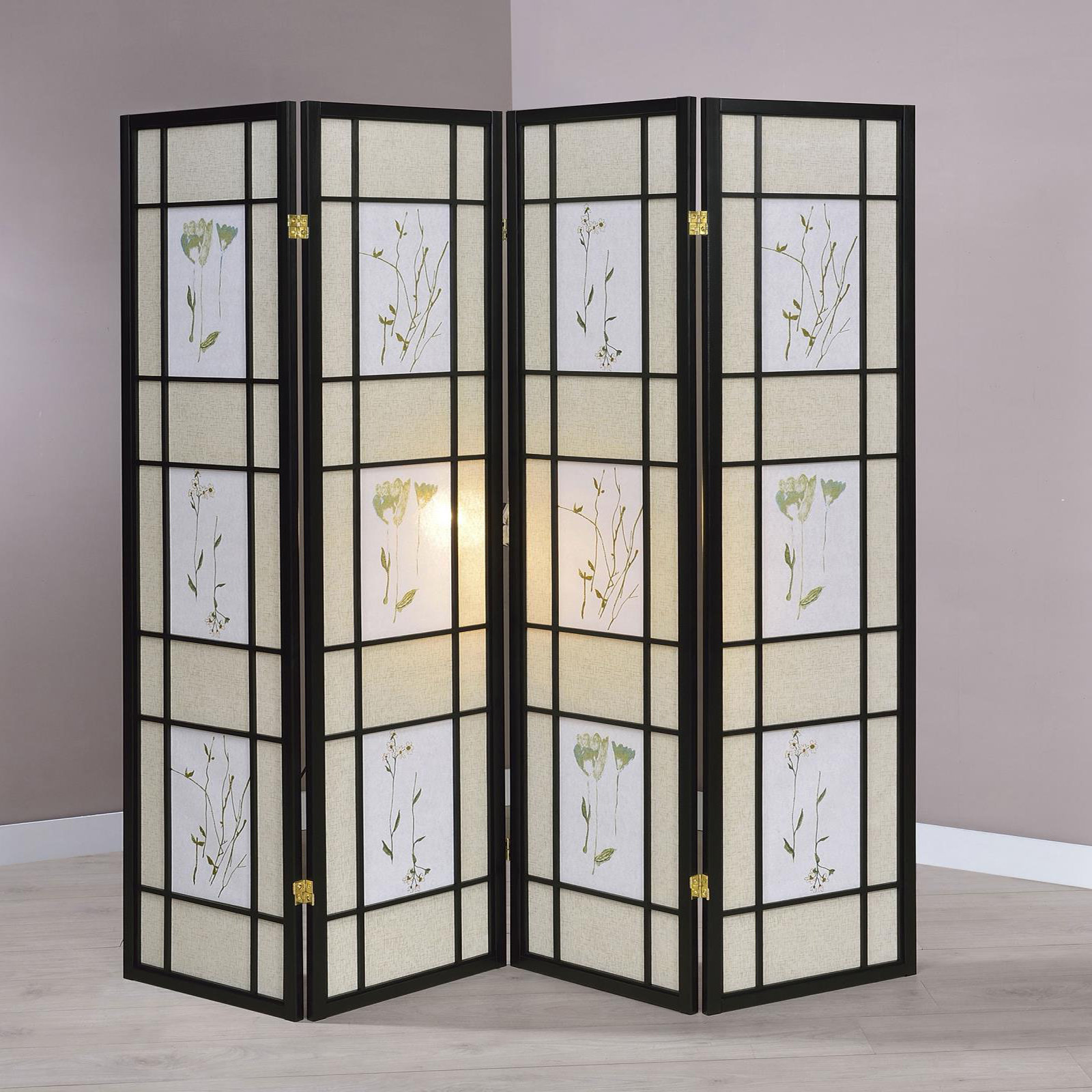 Red Barrel Studio® Heilig Multi-Color 4-Panel Folding Screen With ...