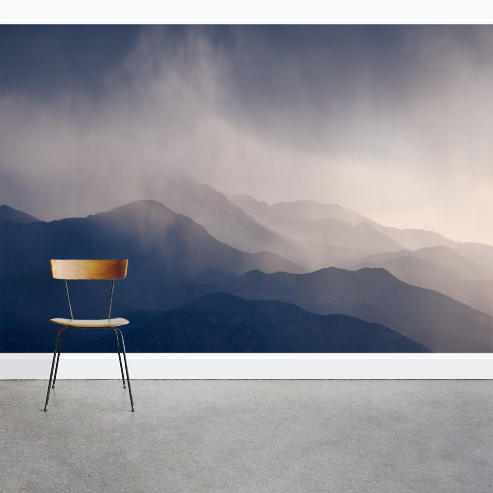 Wallums Wall Decor Misty Mountains 8' x 144" 3 Piece Wall Mural | Wayfair