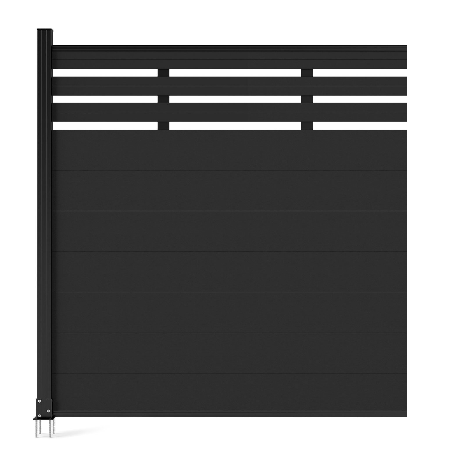 mondaria 6 Ft H Semi-Closed Composite Privacy Fence Panel With Post ...