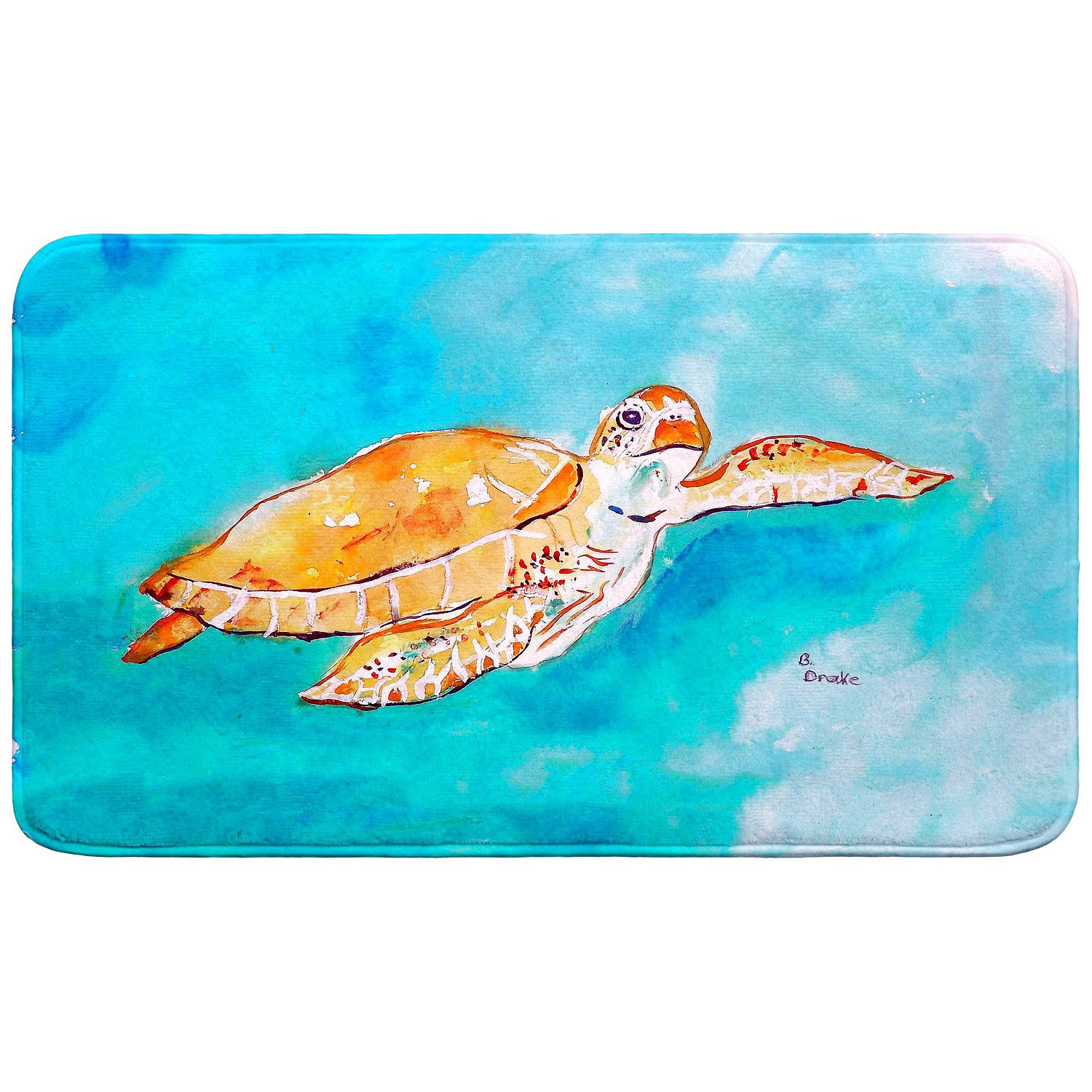Dovecove Sea Turtle Bath Mat | Wayfair