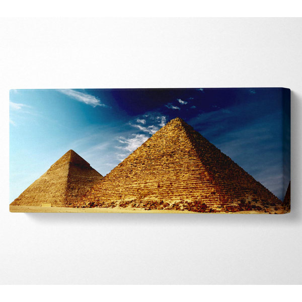 Gracie Oaks Pyramids Cairo Egypt - Wrapped Canvas Panoramic Print ...