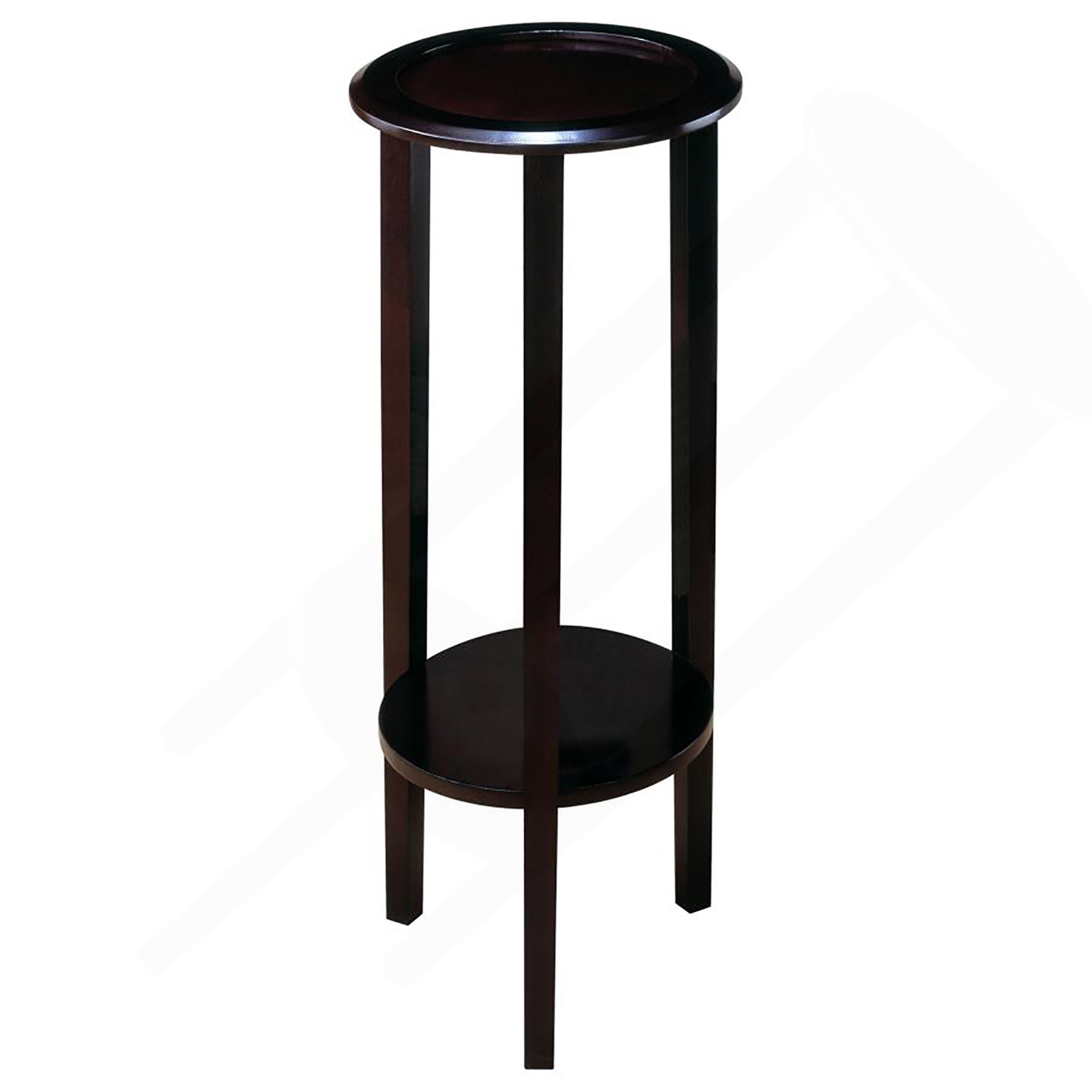Latitude Run® Espresso Round Accent Table - Wayfair Canada