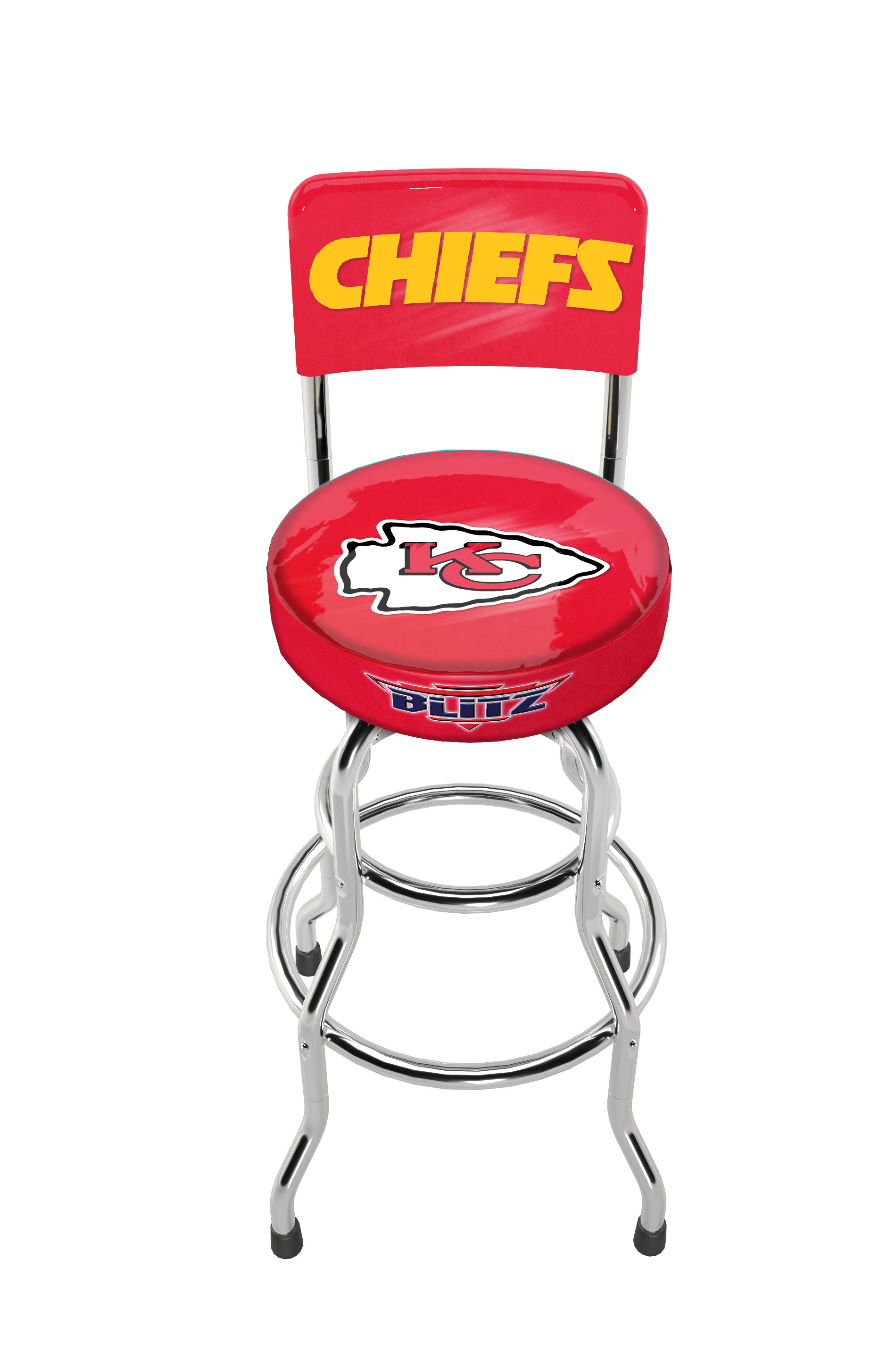 Arcade 1Up Kansas City Chiefs NFL Blitz High Back Adjustable Swivel ...