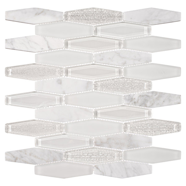 Andova Odyssey 1" x 4" Natural Stone Colour Variation Novelty Mosaic ...