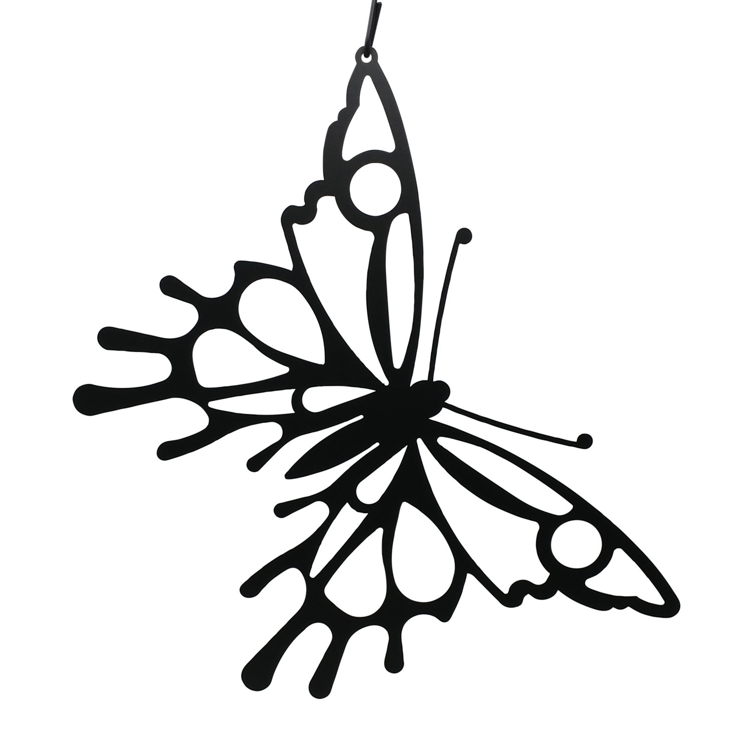 Rosalind Wheeler Greta Butterfly Silhouette Decorative Hanging ...