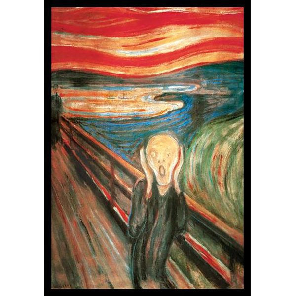 Vault W Artwork FRAMED The Scream By Edvard Munch 36X24 Art Print ...
