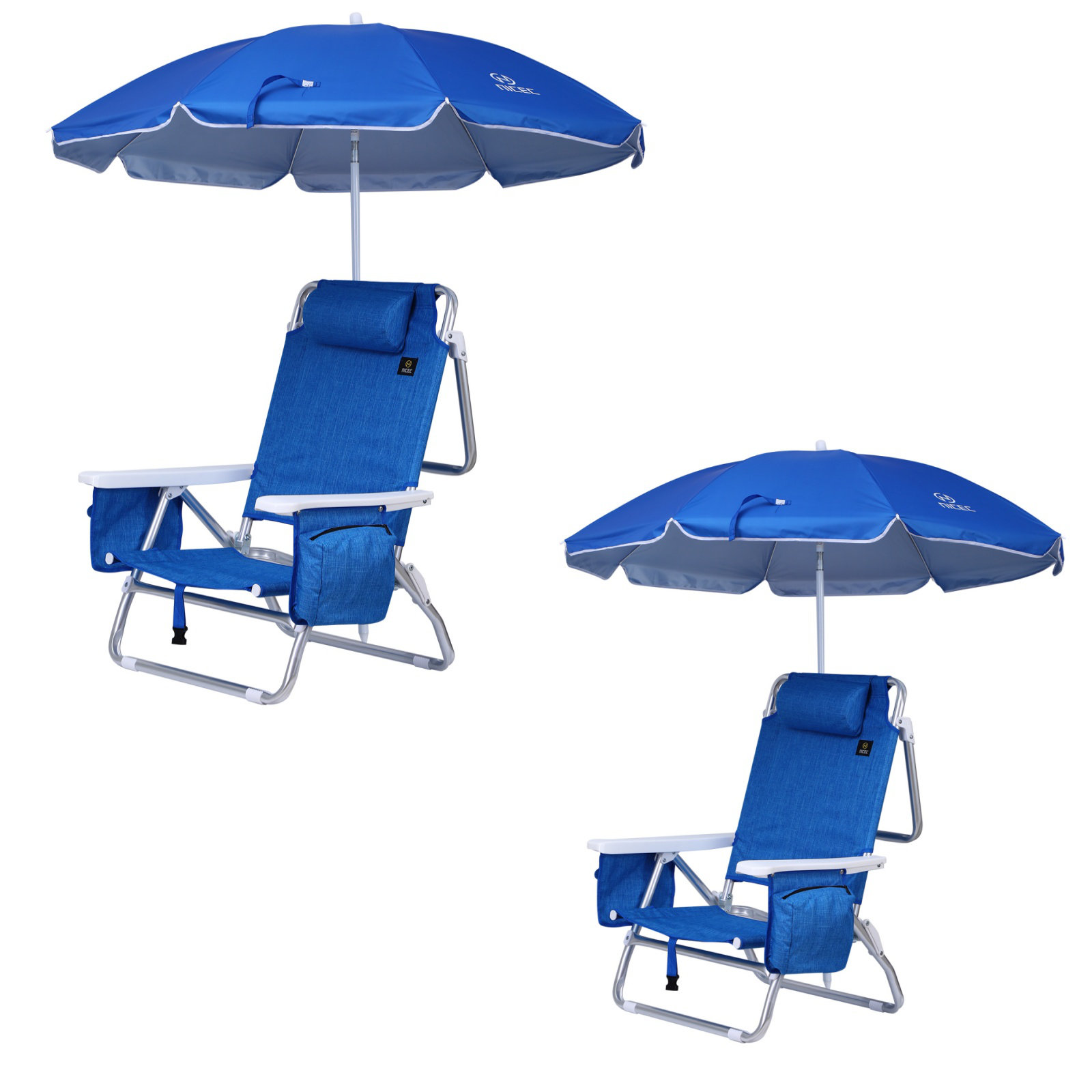 Arlmont & Co. Folding Beach Chair | Wayfair