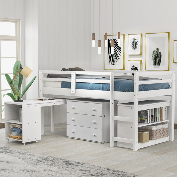 Kids Beds with Desks You'll Love | Wayfair