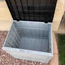EHHLY 33 Gallon Deck Box, Small Outdoor Storage Box Waterproof ...