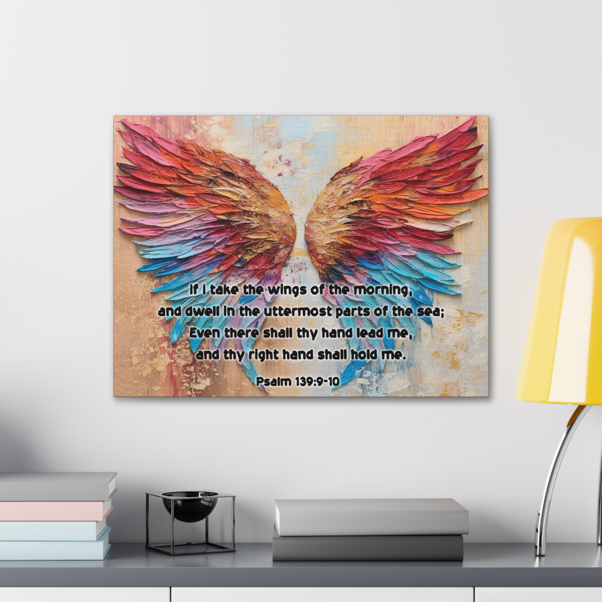 Trinx Psalm 139:9-10 KJV Wings of the Morning Christian Wall Art Print ...