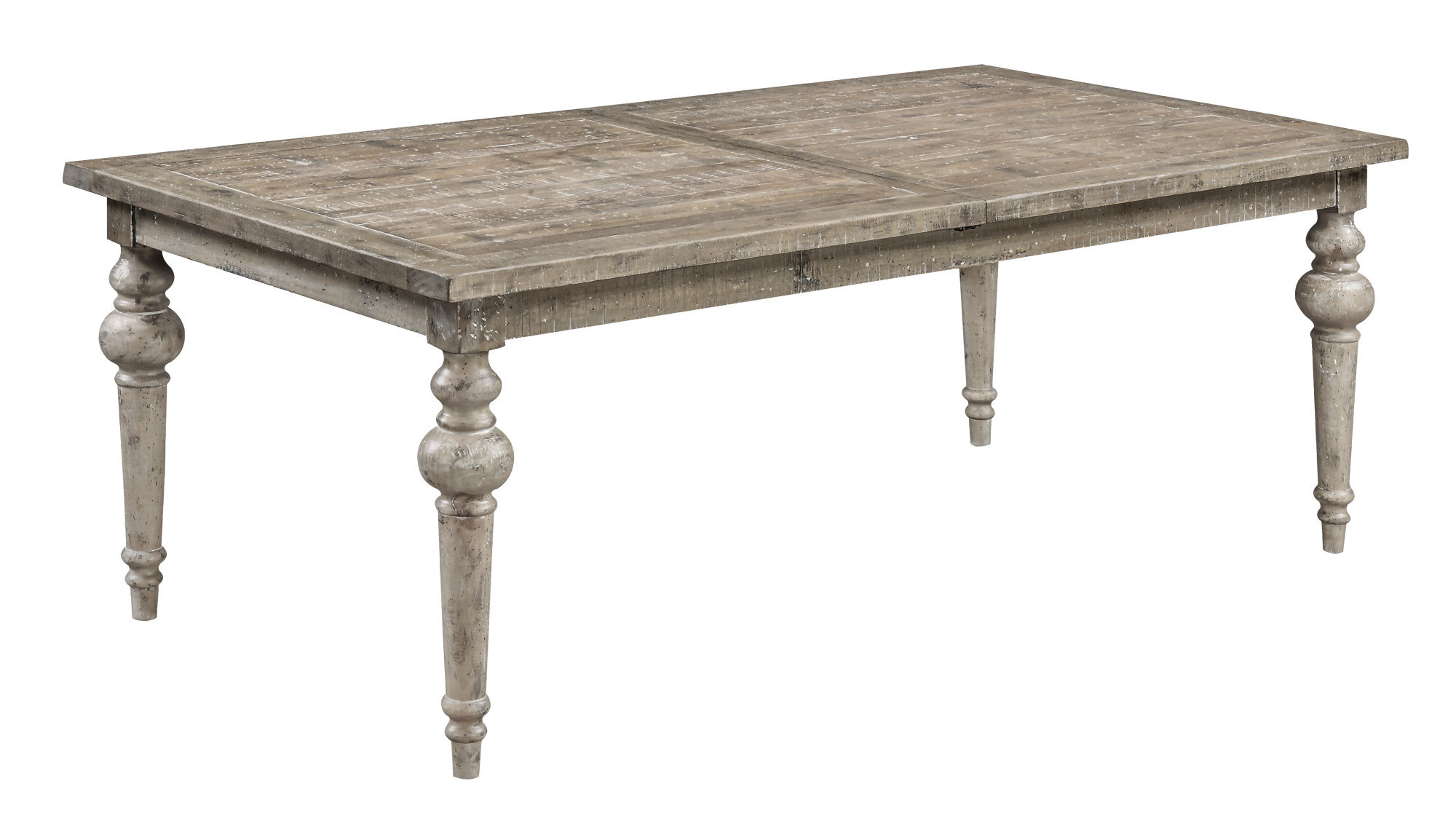 One Allium Way Wallace & Bay Ludin Taupe Butterfly Leaf Dining Table ...