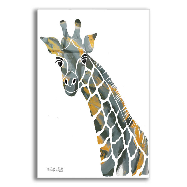 Ebern Designs " Bright Giraffe II " by Cindy Jacobs - Wayfair Canada
