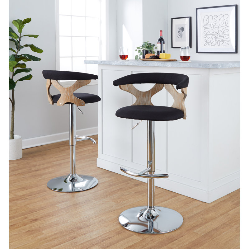 LumiSource Gardenia Swivel Adjustable Height Stool | Wayfair