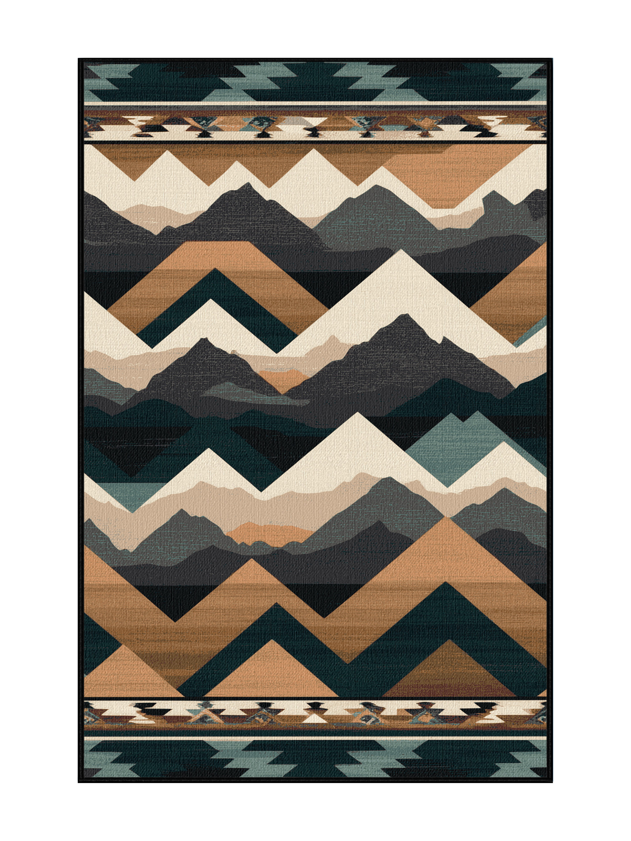 Dakota Fields Washable Mountain Ridge Southwestern Area Rug | Wayfair