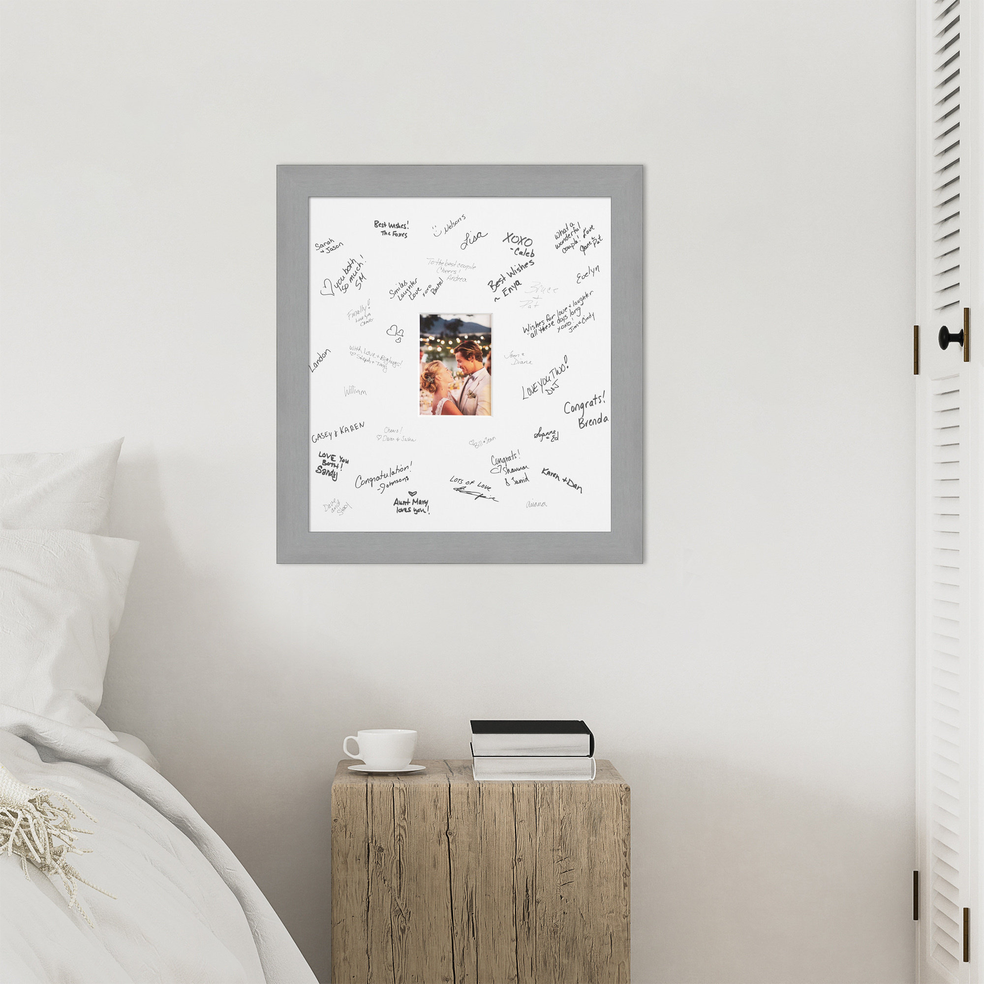 Wildon Home® Brushed Signature Mat Picture Frame, Photo Frame Wedding ...