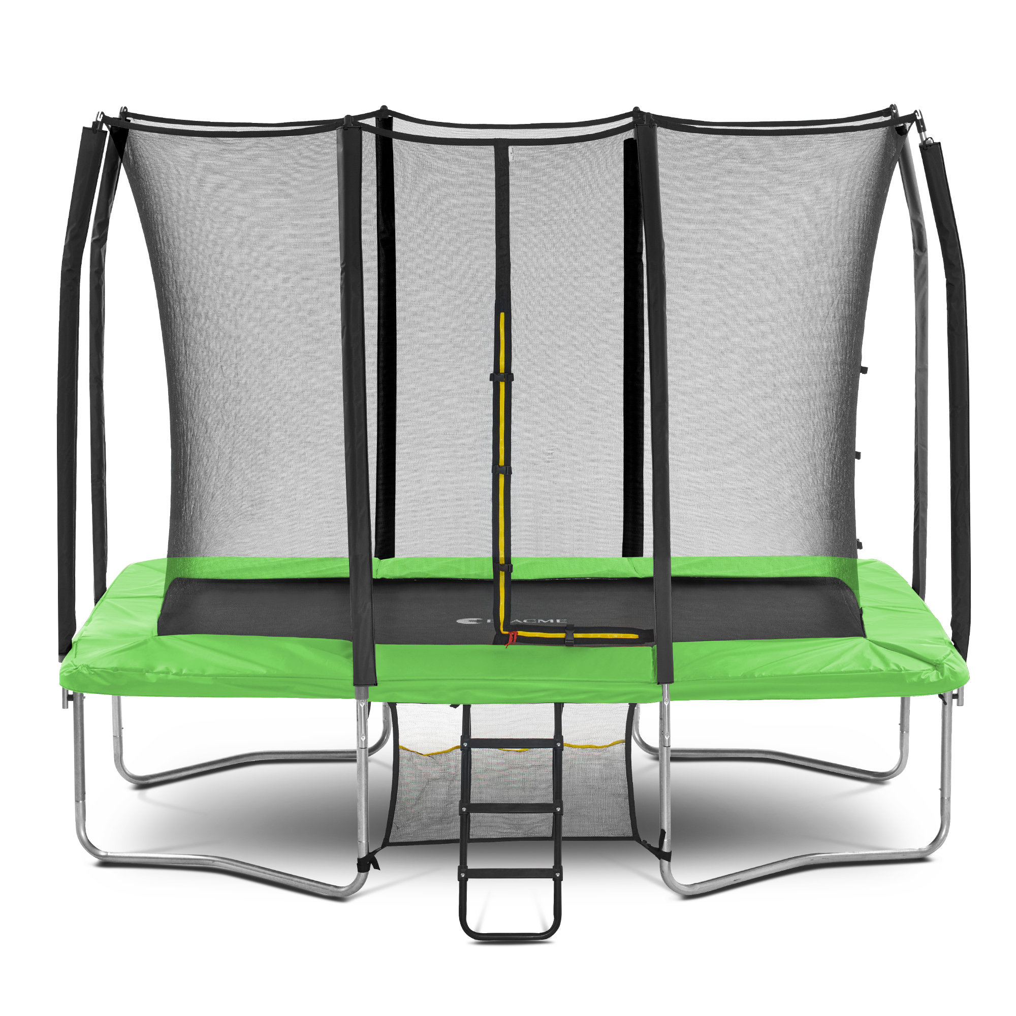 Newacme LLC 9' x 14'Rectangle Backyard Trampoline with Safety Enclosure ...
