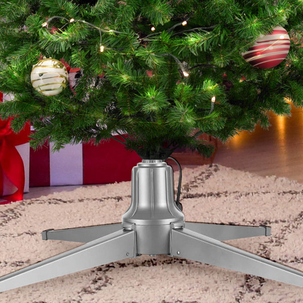 Latitude Run® Rotating Tree Stand Base with Cascade Quick Set 7-Ft Pre ...