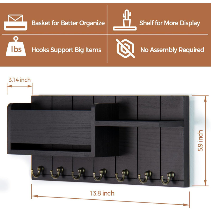 MCKINNON HOME FURNISHINGS, INC. Key Holder Wall Mount - Decorative Key ...