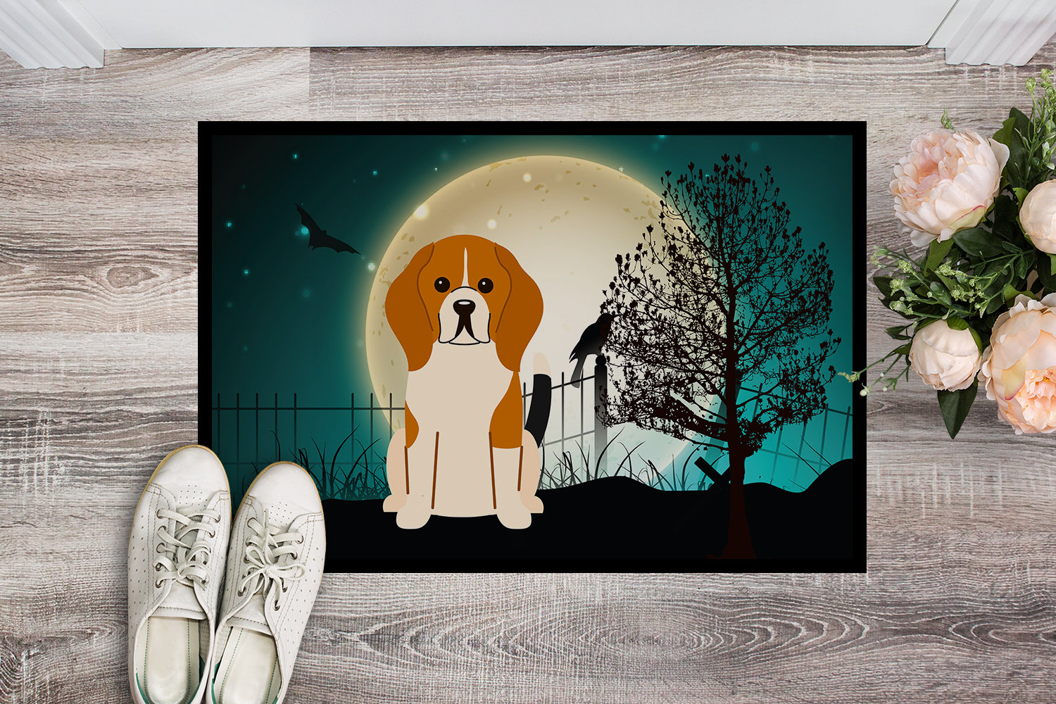 Caroline's Treasures Caillo Halloween Scary Beagle Tricolor Non-Slip ...