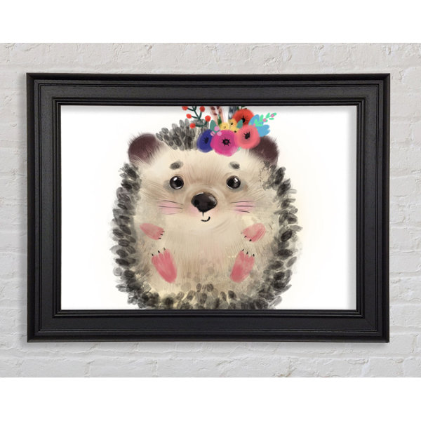 Harriet Bee The Curled Up Hedgehog - Single Picture Frame Print ...