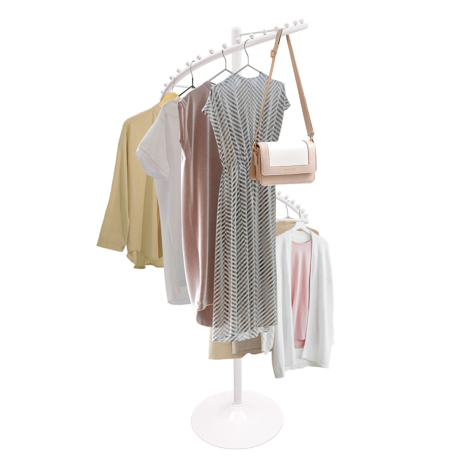 Orren Ellis Tanell 70.86'' High Spiral Clothing Rack | Wayfair