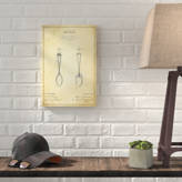 Williston Forge Spoon Navy Blue Patent Blueprint On Canvas by Aged ...