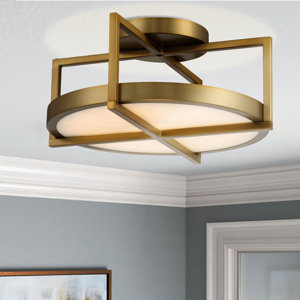 Semi Flush Mount LED Lighting You'll Love | Wayfair