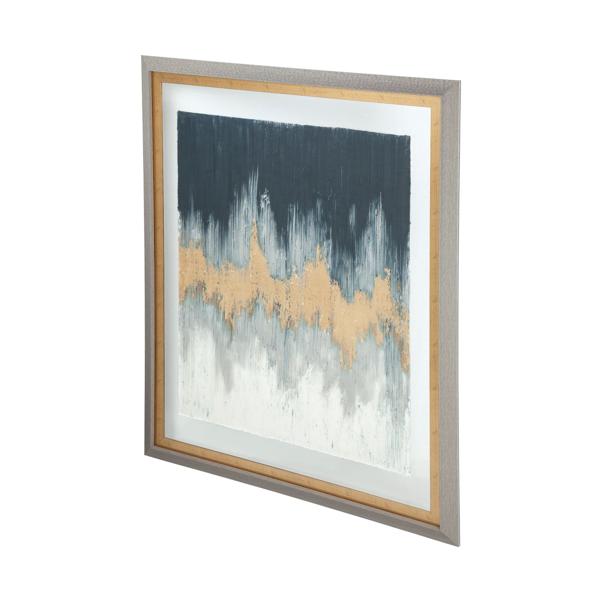 Wrought Studio Blue Beat -GLD Framed On Paper Print | Wayfair