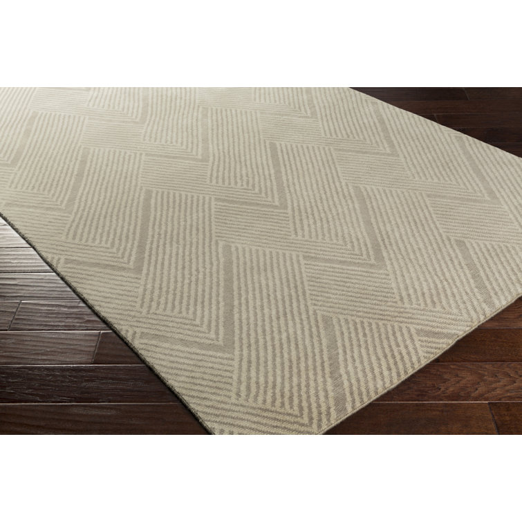 Ebern Designs Hand Knotted Wool Chevron Rug - Wayfair Canada