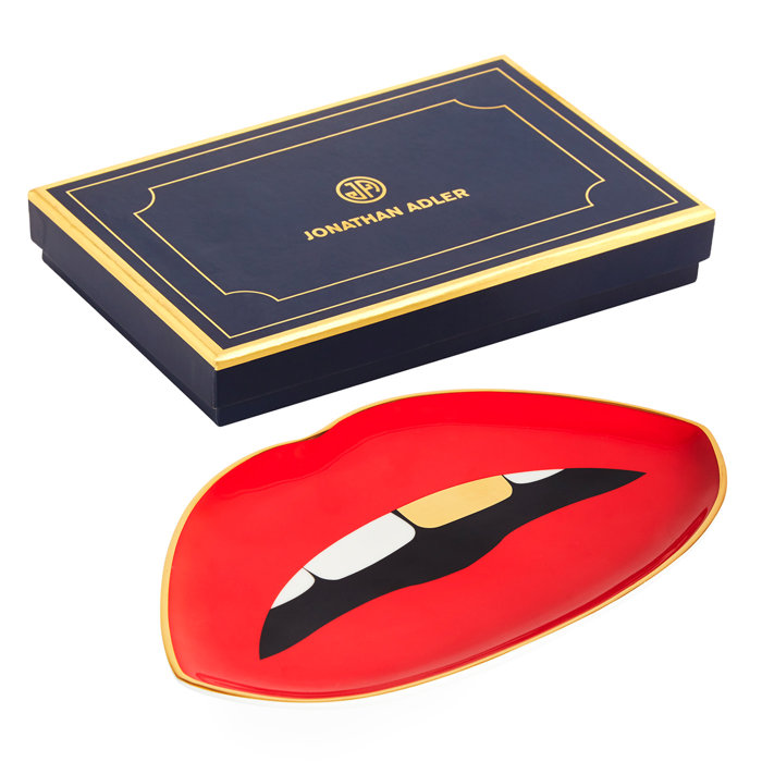 Jonathan Adler Lips Trinket Tray & Reviews | Wayfair