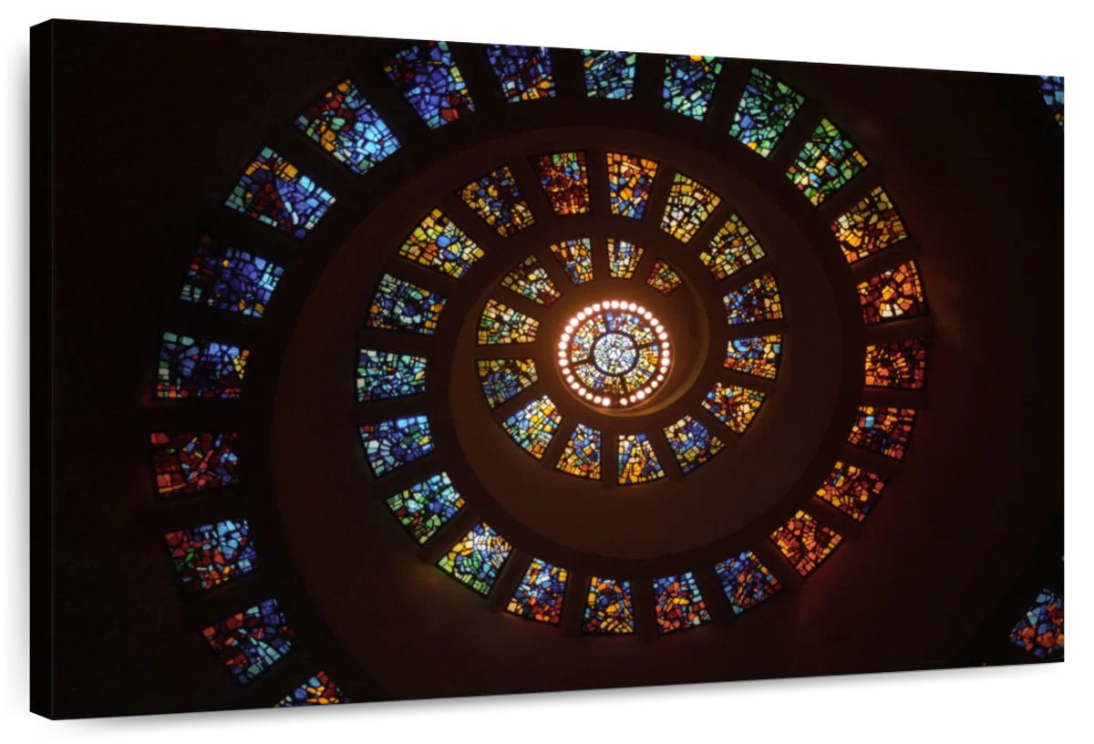 Winston Porter Stained Glass Spiral | Wayfair