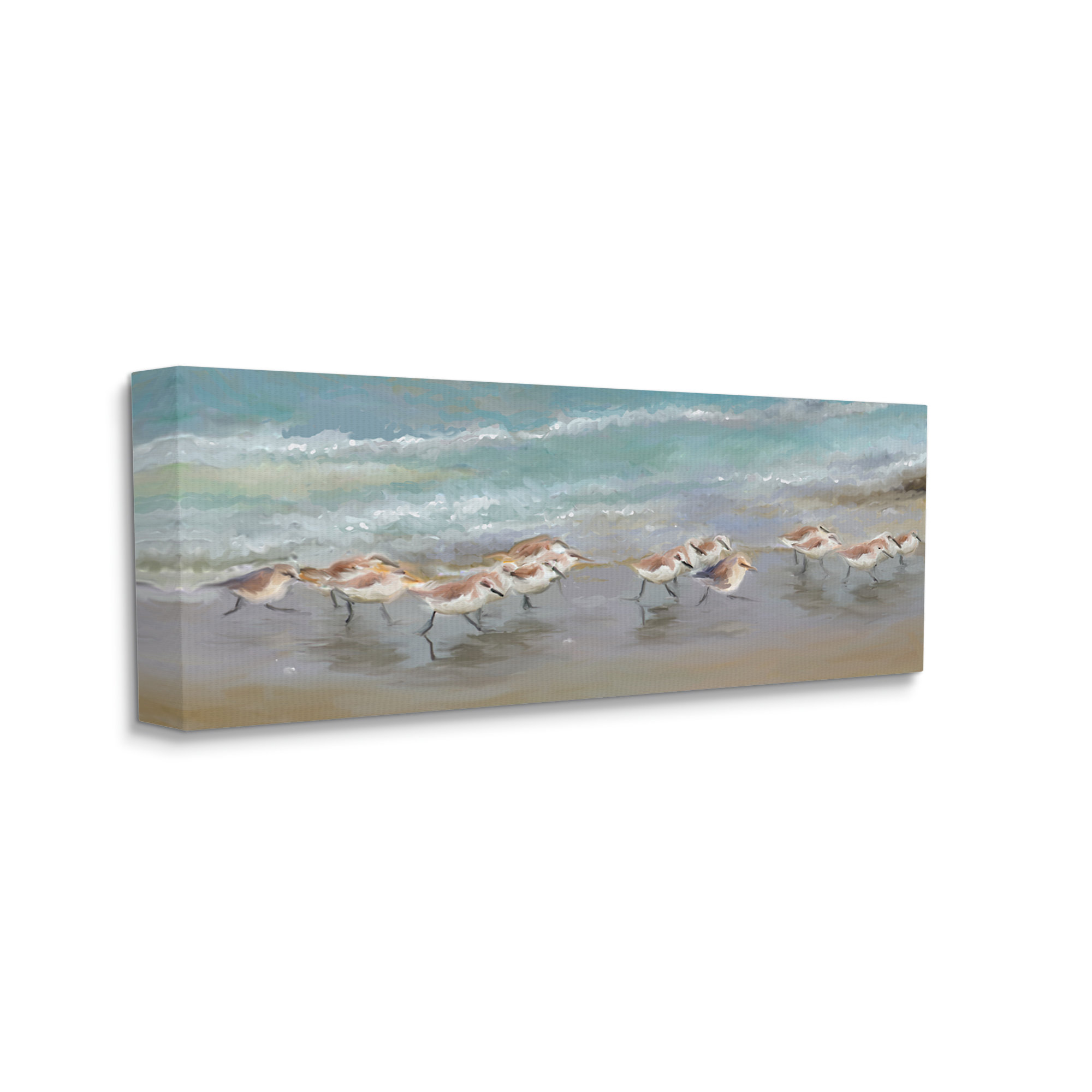 Stupell Industries Sandpiper Flock Shoreline Splashing by Rick Novak ...