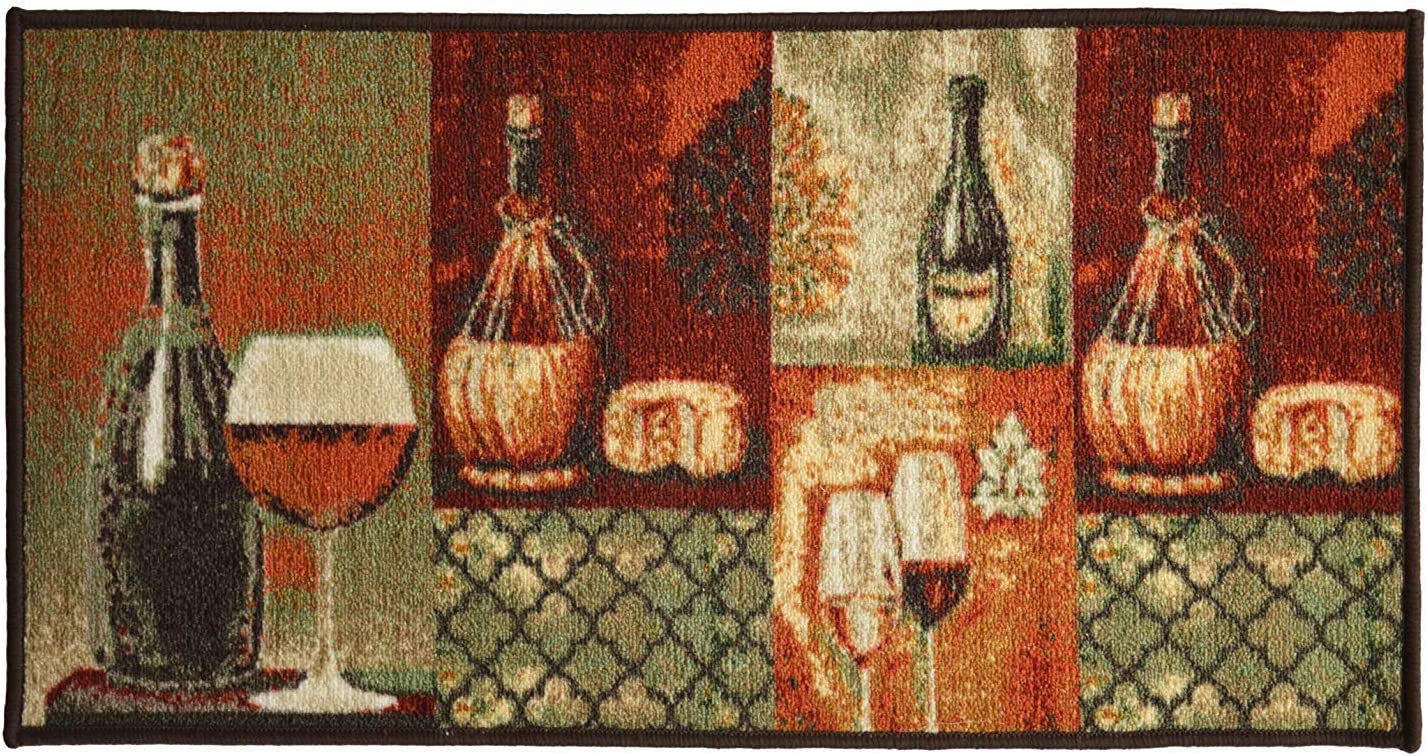 Red Barrel Studio® Cheese and Wine Kitchen Mat | Wayfair