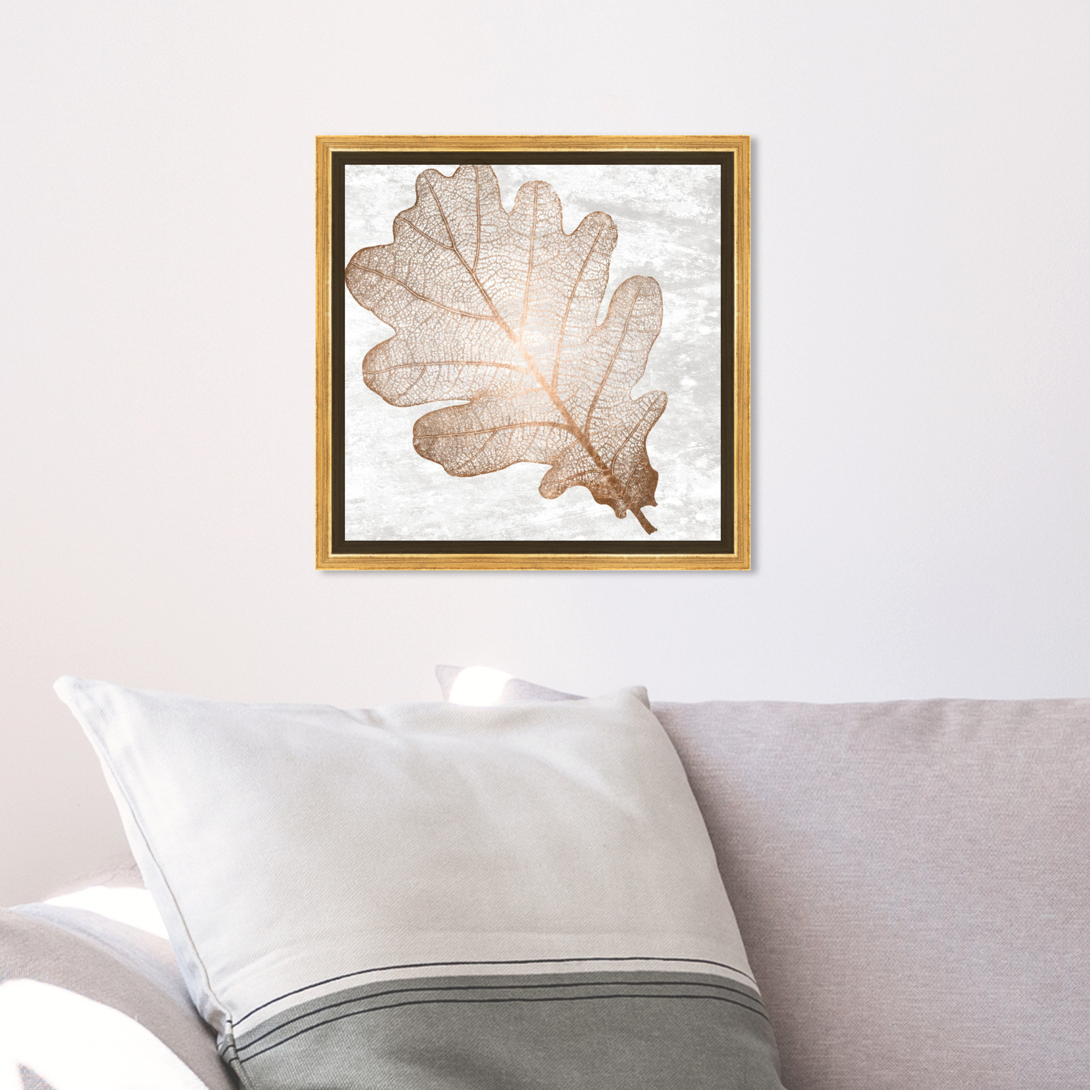 Oliver Gal "Oak Copper Leaf", Vintage Oak Tree Modern Bronze Canvas ...