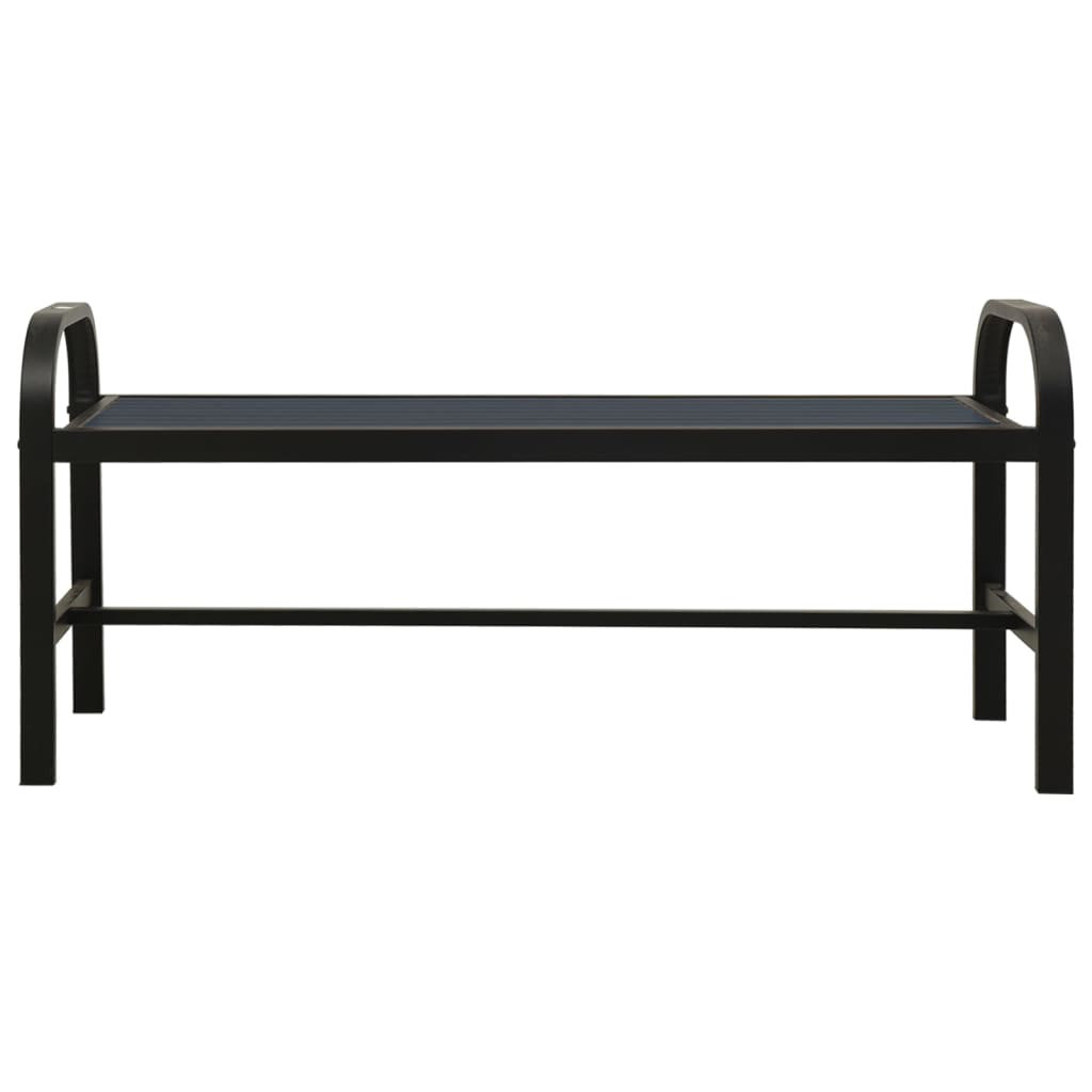 Red Barrel Studio Outdoor Patio Bench Garden Park Bench with Steel ...