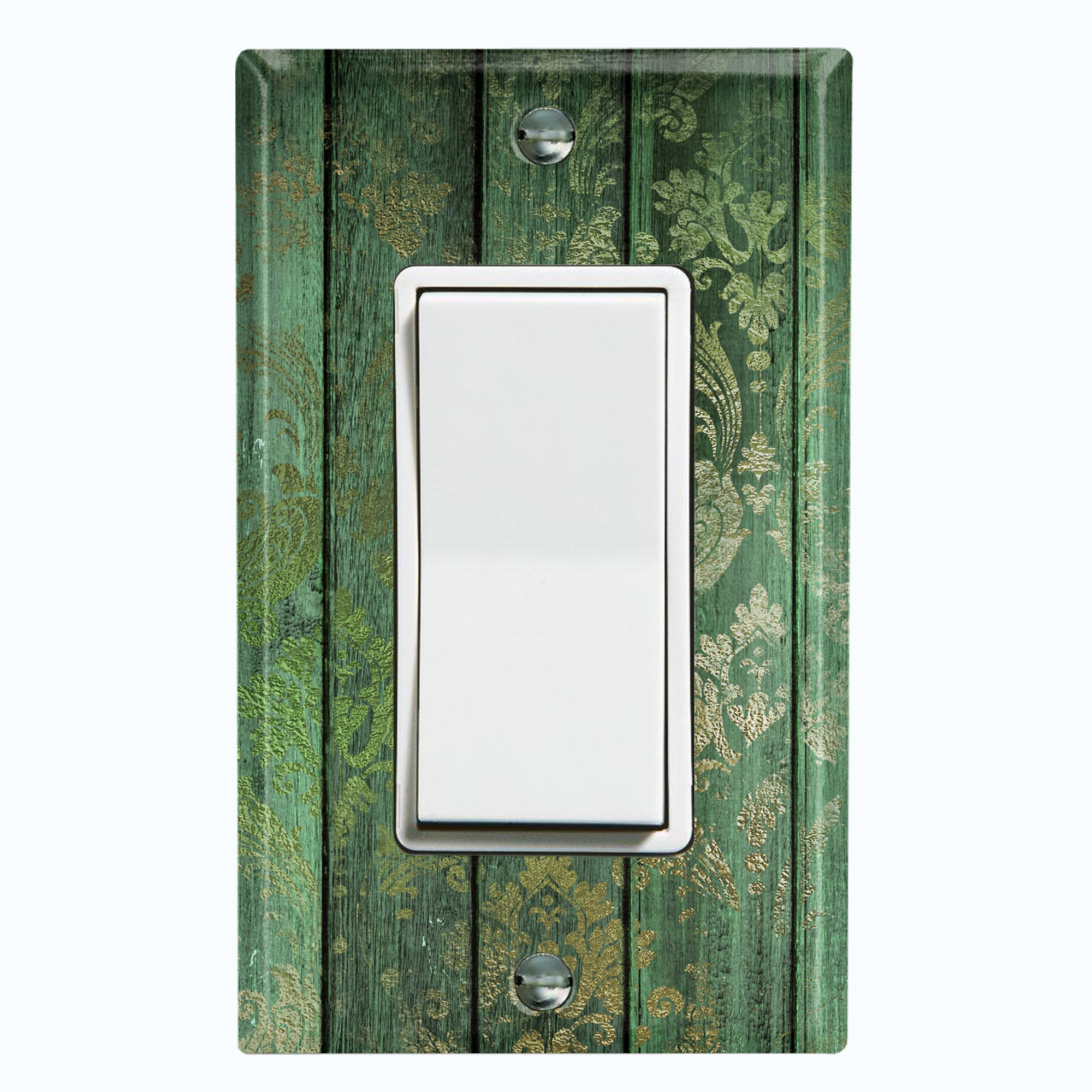WorldAcc Wood Flower 1 -Gang Toggle Light Switch | Wayfair