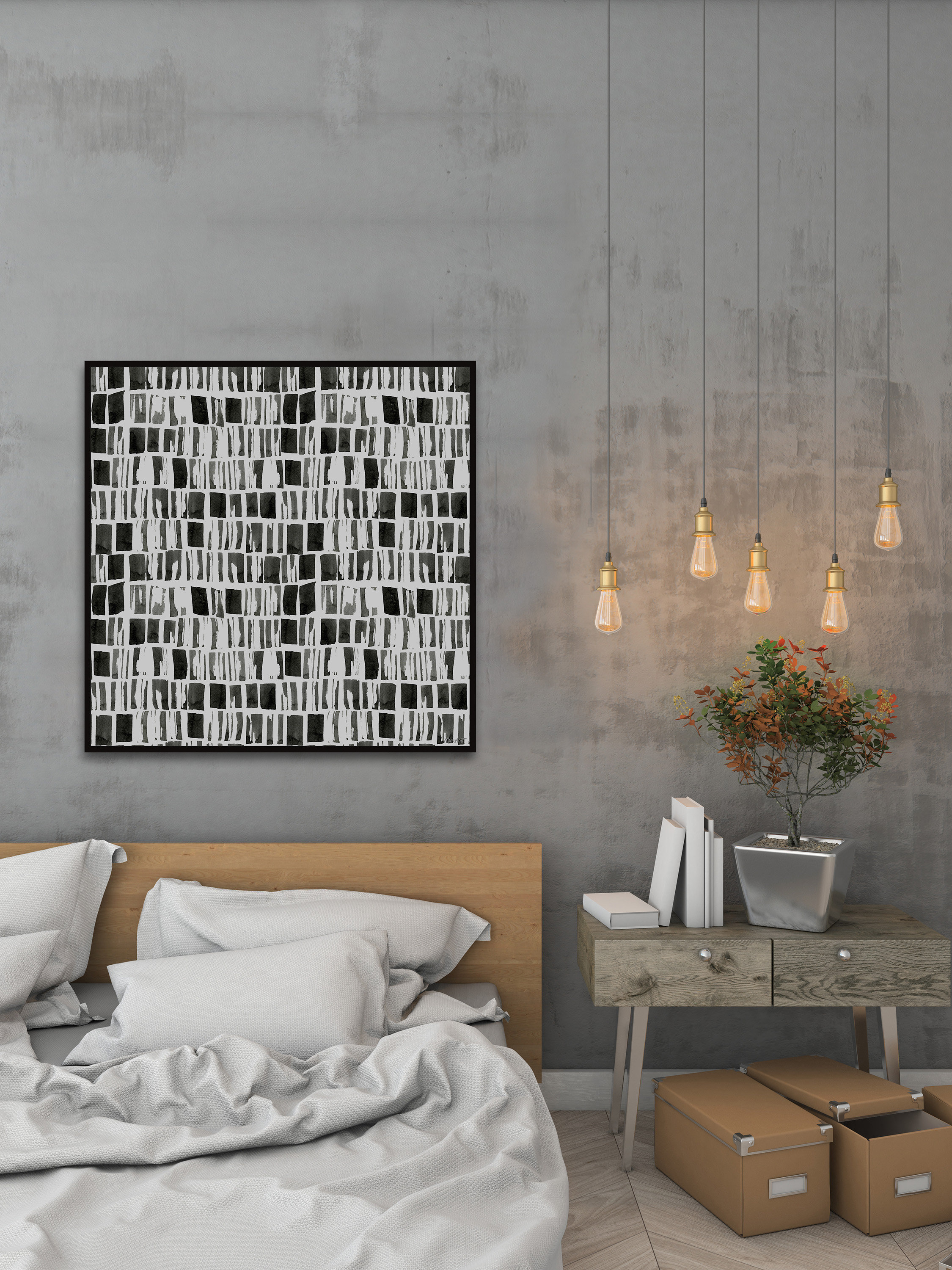 Orren Ellis False Illusion by Marmont Hill - Floater Frame Print on ...