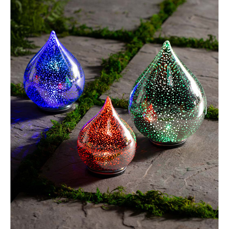Arlmont & Co. Minja 3 Piece Gazing Ball Set | Wayfair