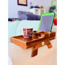 Inbox Zero Couch Arm Tray,Couch Armrest Table With Cup Holder, Foldable ...