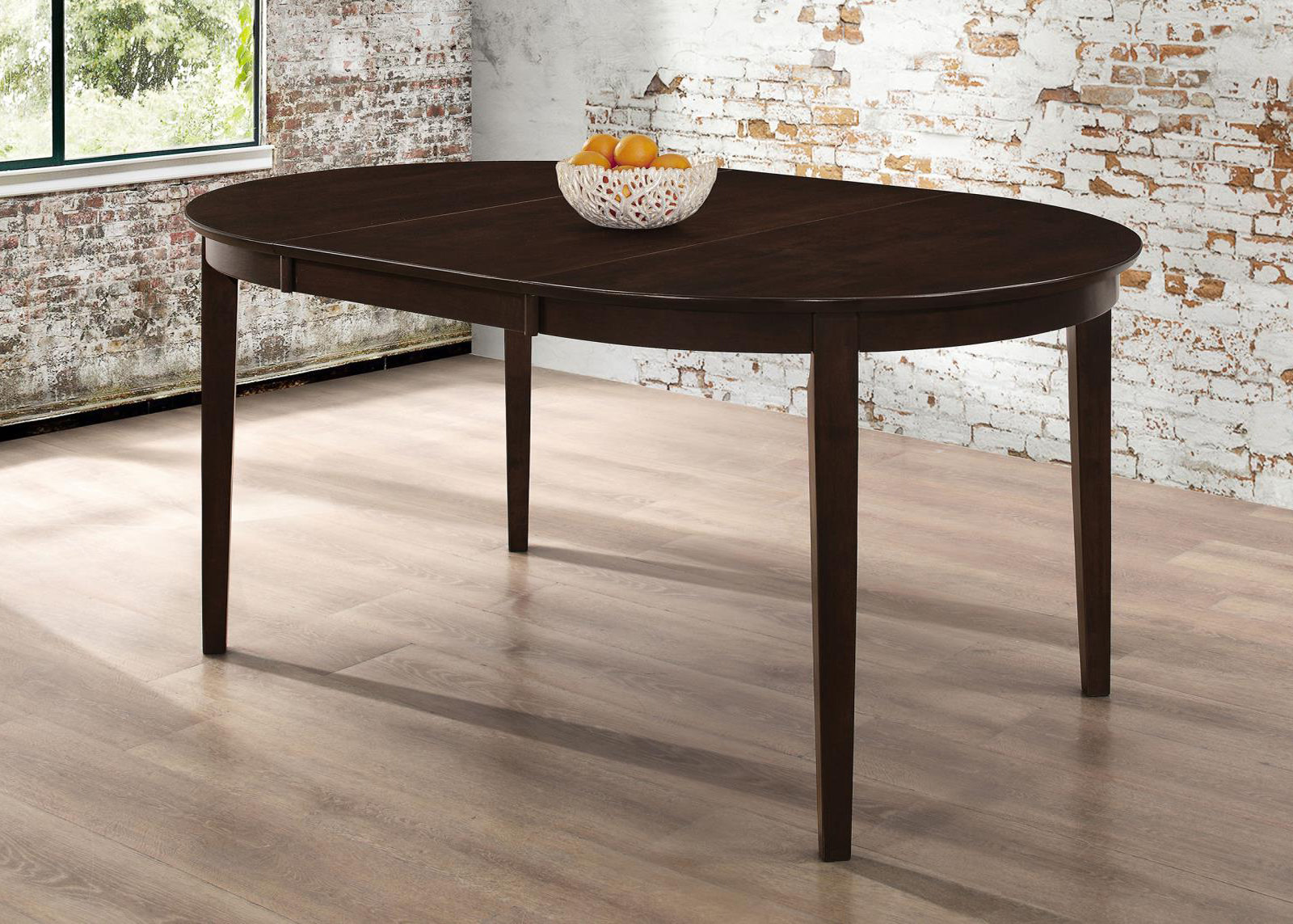 George Oliver Keeve Oval Dining Table in Cappuccino - Wayfair Canada