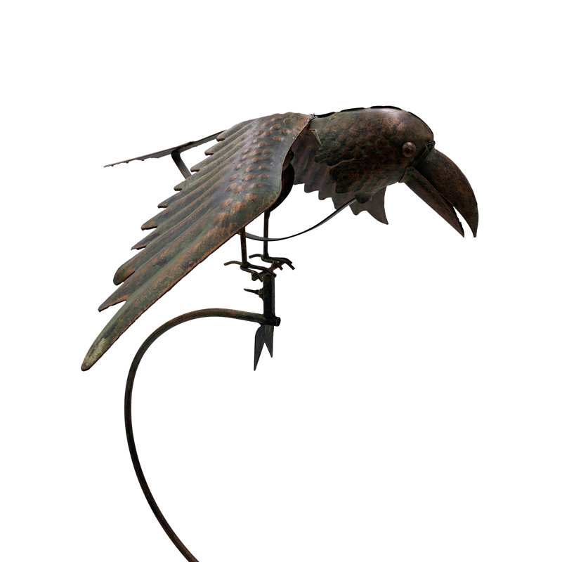 Arlmont & Co. Bruis Birds Metal Garden Statue | Wayfair