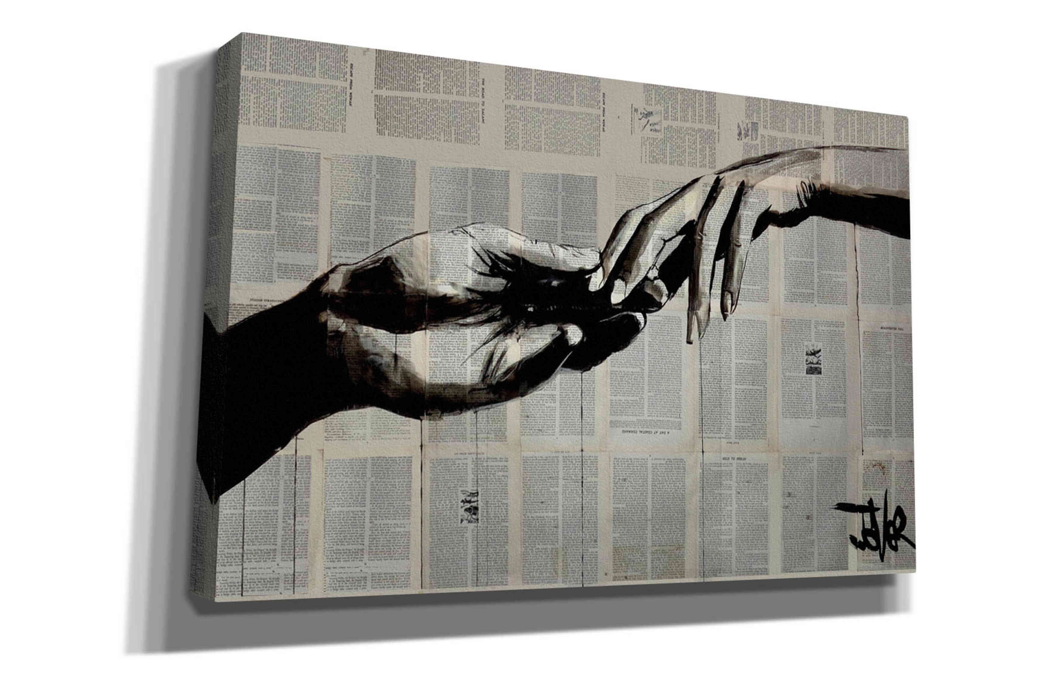 Winston Porter Epic Graffiti 'Adam Eve' By Loui Jover, Canvas Wal Adam ...