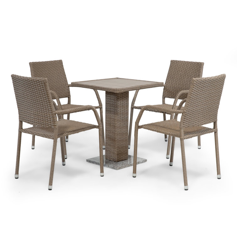 Muse & Lounge Co. Millentun 4 - Person Square Outdoor Dining Set | Wayfair