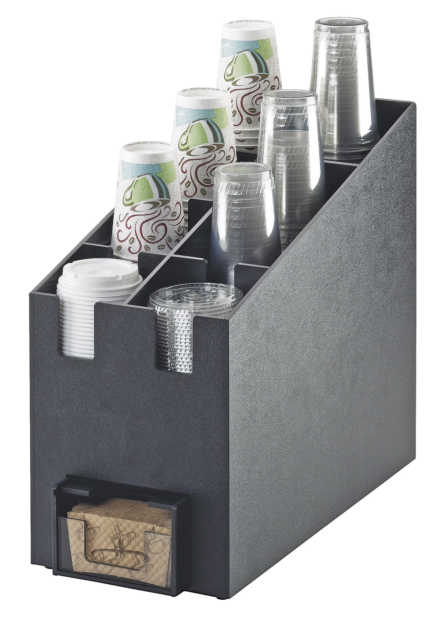 Cal-Mil Classic Cup/Lid Organizer and Coffee Sleeve Dispenser | Wayfair