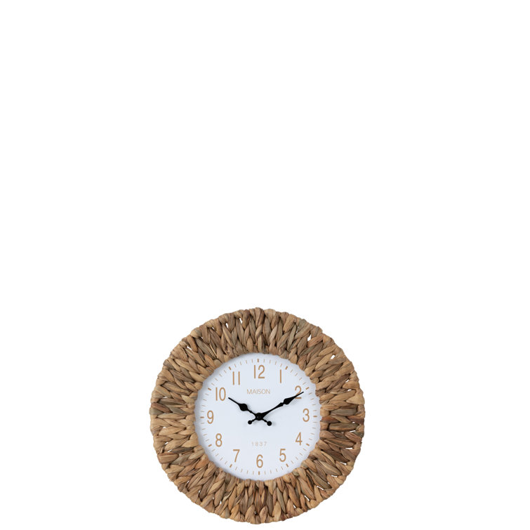 World Menagerie Alexys Rattan Wall Clock | Wayfair.co.uk