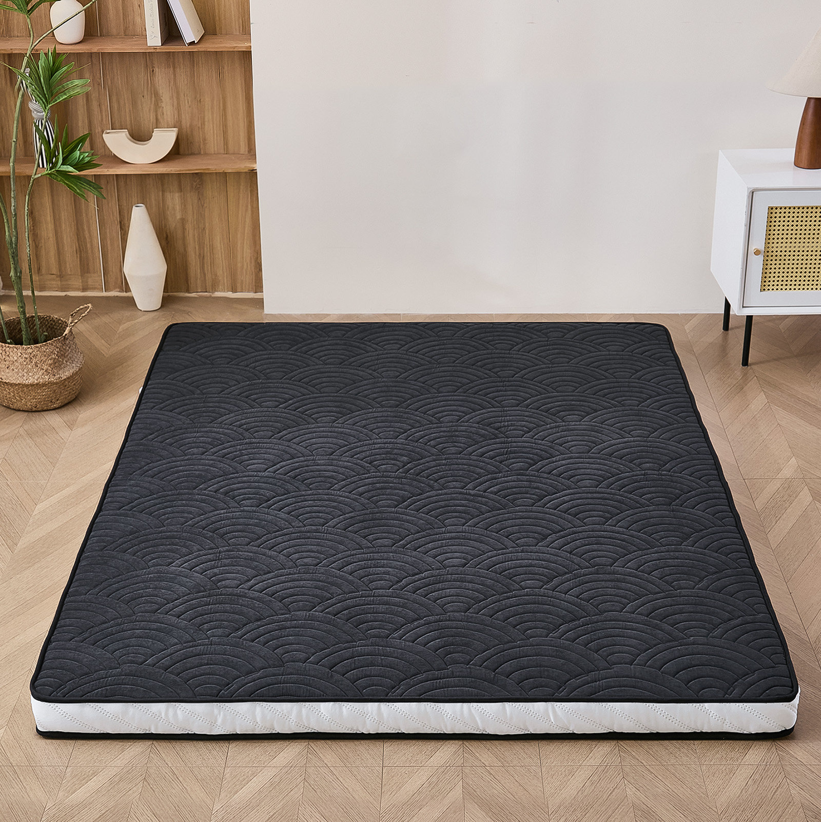 Alwyn Home Japanese Floor Mattress, Futon Mattress with Anti-Slip ...